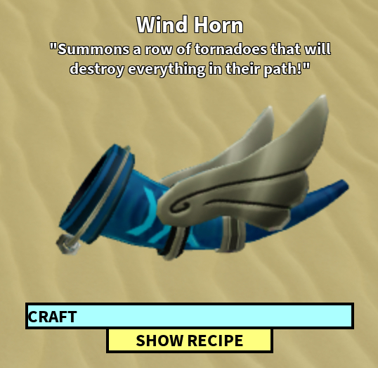 Wind Horn | ROBLOX Craftwars Wikia | Fandom
