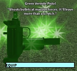 Green Vermite Pistol | ROBLOX Craftwars Wikia | Fandom