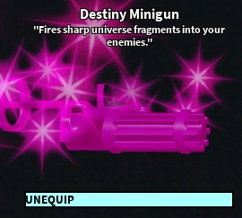Destiny Minigun | ROBLOX Craftwars Wikia | Fandom