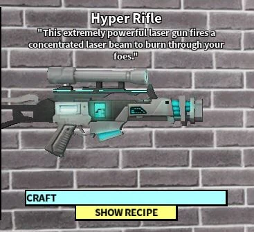 Hyper Rifle | ROBLOX Craftwars Wikia | Fandom