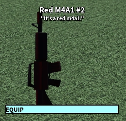Red M4A1 #2 | ROBLOX Craftwars Wikia | Fandom