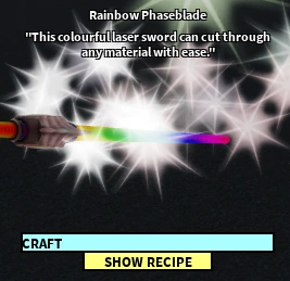 Rainbow Phaseblade | ROBLOX Craftwars Wikia | Fandom