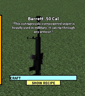 Barret .50 Cal | ROBLOX Craftwars Wikia | Fandom