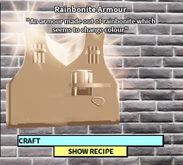 Rainbonite Armour | ROBLOX Craftwars Wikia | Fandom