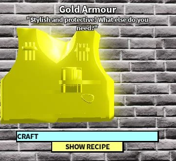 Gold Armour | ROBLOX Craftwars Wikia | Fandom