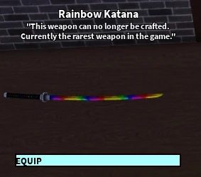 Rainbow Katana | ROBLOX Craftwars Wikia | Fandom