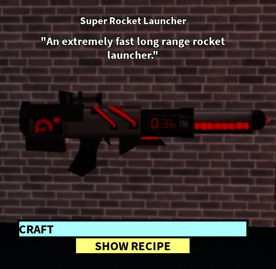 Super Rocket Launcher | ROBLOX Craftwars Wikia | Fandom