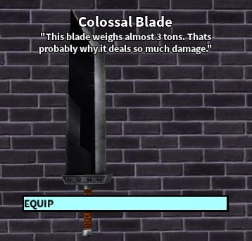 Colossal Blade | ROBLOX Craftwars Wikia | Fandom