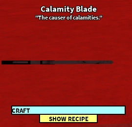 Calamity Blade | ROBLOX Craftwars Wikia | Fandom