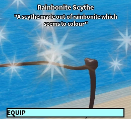 Rainbonite Scythe | ROBLOX Craftwars Wikia | Fandom