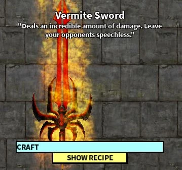Vermite Sword | ROBLOX Craftwars Wikia | Fandom