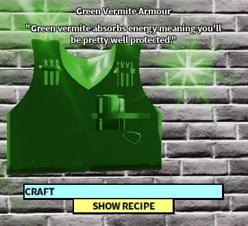 Green Vermite Armour | ROBLOX Craftwars Wikia | Fandom