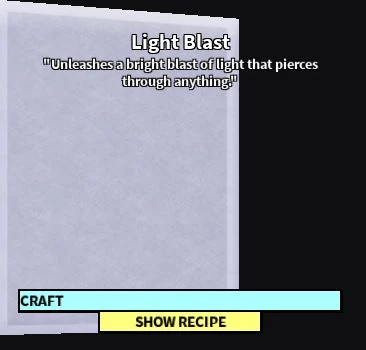 Light Blast | ROBLOX Craftwars Wikia | Fandom