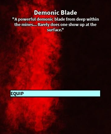 Demonic Blade | ROBLOX Craftwars Wikia | Fandom