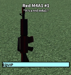 Red M4A1 #1 | ROBLOX Craftwars Wikia | Fandom