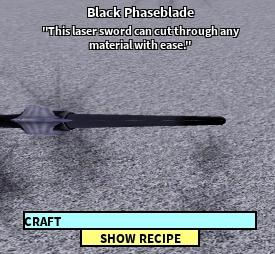 Black Phaseblade | ROBLOX Craftwars Wikia | Fandom