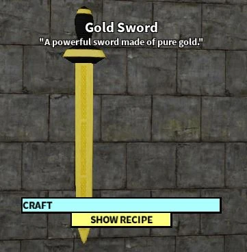 Gold Sword | ROBLOX Craftwars Wikia | Fandom