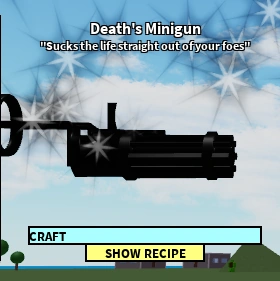Death's Minigun | ROBLOX Craftwars Wikia | Fandom