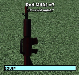 Red M4A1 #7 | ROBLOX Craftwars Wikia | Fandom