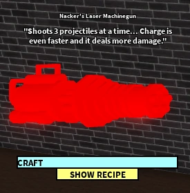 Nacker's Laser Machinegun | ROBLOX Craftwars Wikia | Fandom