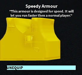 Speedy Armour | ROBLOX Craftwars Wikia | Fandom