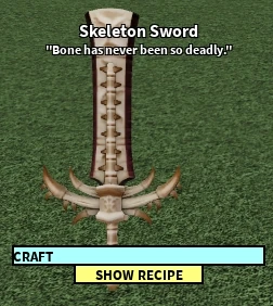 Skeleton Sword | ROBLOX Craftwars Wikia | Fandom