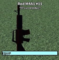 Red M4A1 #11 | ROBLOX Craftwars Wikia | Fandom