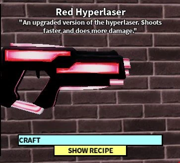 Red Hyperlaser | ROBLOX Craftwars Wikia | Fandom