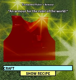 Enchanted Ruler's Armour | ROBLOX Craftwars Wikia | Fandom