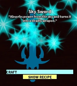 Sky Sword | ROBLOX Craftwars Wikia | Fandom