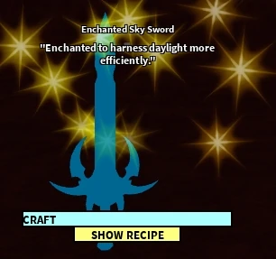 Enchanted Sky Sword | ROBLOX Craftwars Wikia | Fandom