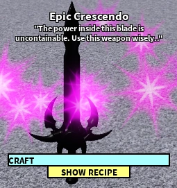 Epic Crescendo | ROBLOX Craftwars Wikia | Fandom