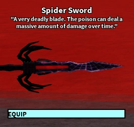 Spider Sword | ROBLOX Craftwars Wikia | Fandom