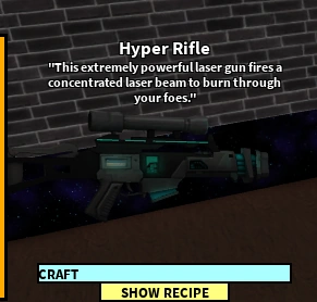 Hyper Rifle | ROBLOX Craftwars Wikia | Fandom