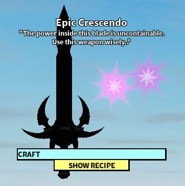 Epic Crescendo | ROBLOX Craftwars Wikia | Fandom