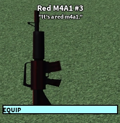 Red M4A1 #3 | ROBLOX Craftwars Wikia | Fandom