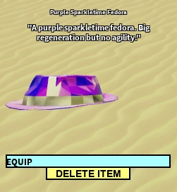 Purple Sparkletime Fedora | ROBLOX Craftwars Wikia | Fandom
