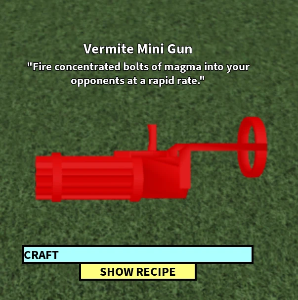 Vermite Mini Gun | ROBLOX Craftwars Wikia | Fandom