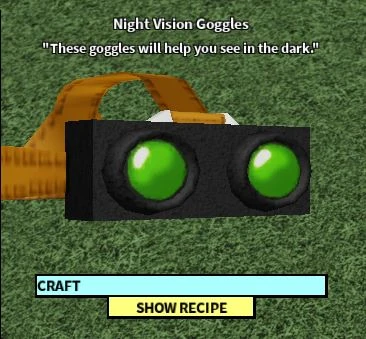 Night Vision Goggles | ROBLOX Craftwars Wikia | Fandom