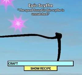 Epic Scythe | ROBLOX Craftwars Wikia | Fandom