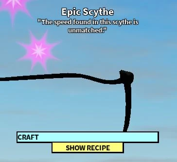 Epic Scythe | ROBLOX Craftwars Wikia | Fandom