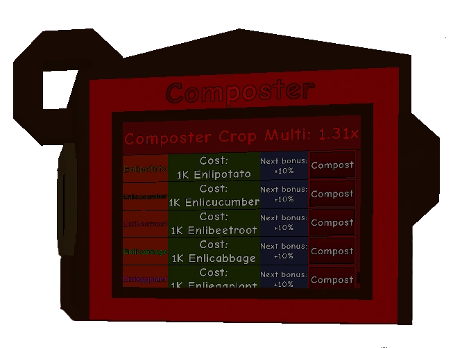Composter | Roblox-Crop Farming-Incremental Wiki | Fandom