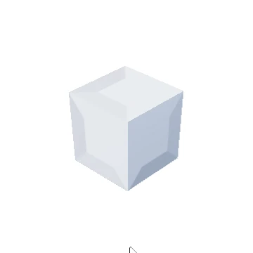 White Rectangle 3d