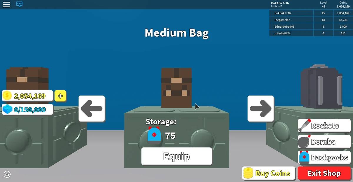 Medium Bag | Roblox Destruction Simulator Wiki | Fandom