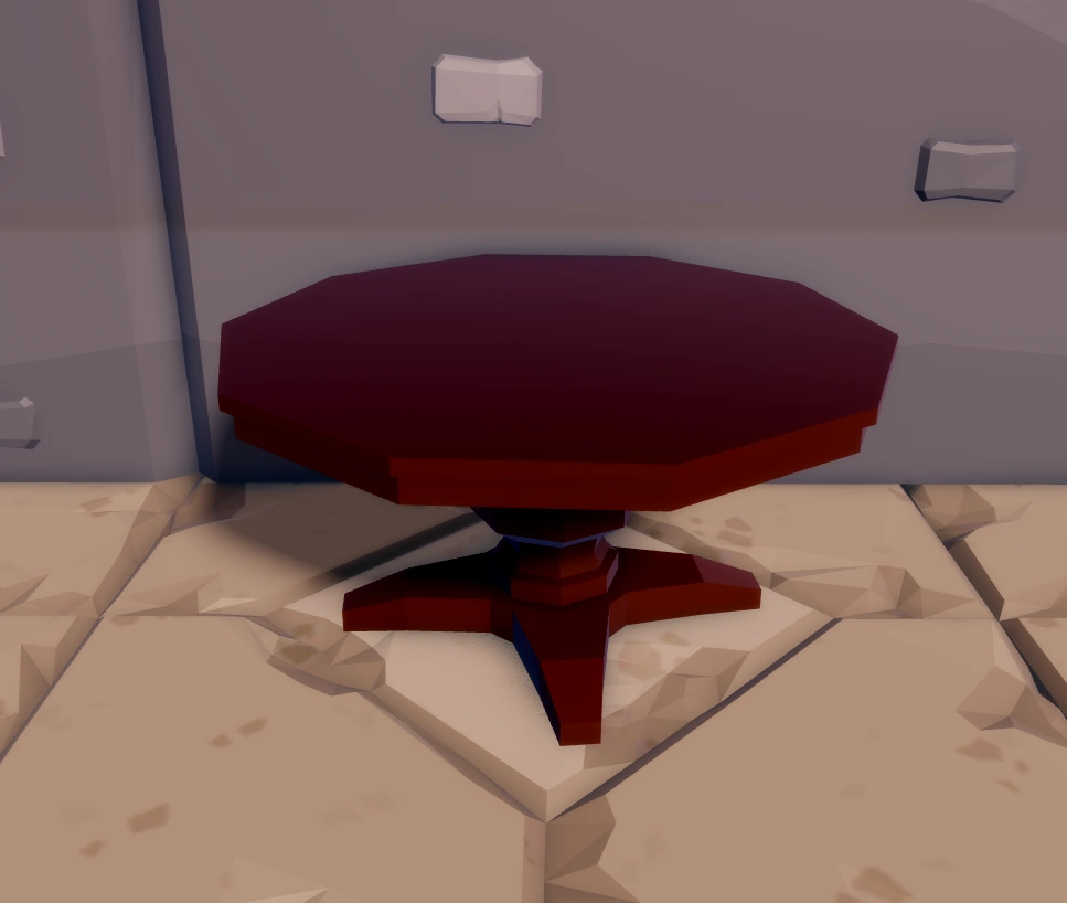 Round Polished Wood Table | Roblox Dragon Blade RPG Wiki | Fandom