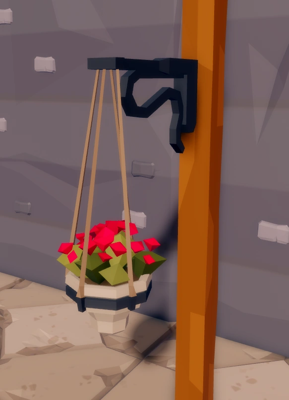 Stone Hanging Planter (Wild Rose) | Roblox Dragon Blade RPG Wiki | Fandom
