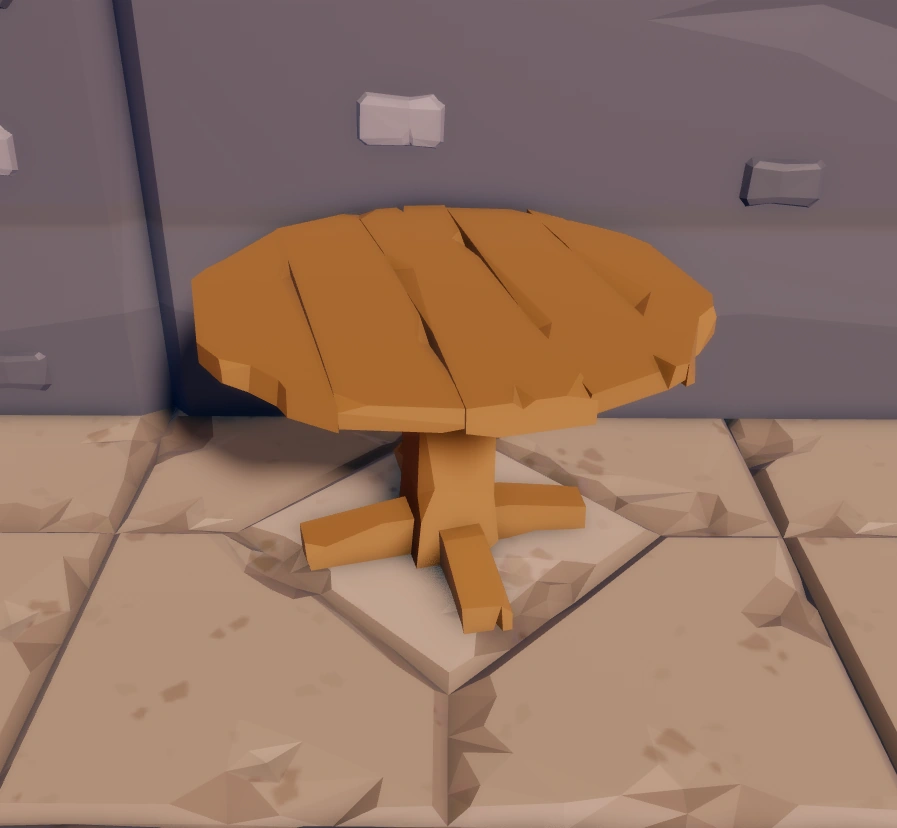 Rustic Round Wood Table | Roblox Dragon Blade RPG Wiki | Fandom