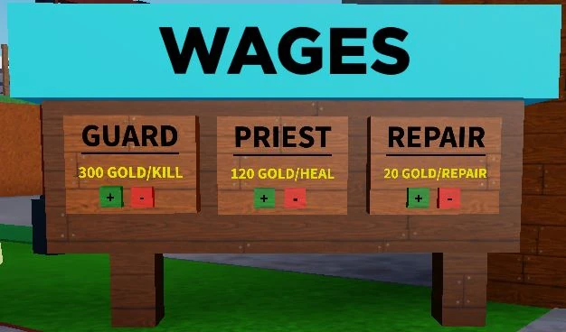 Wage Board | Roblox : DWARVES VS ZOMBIES Wiki | Fandom