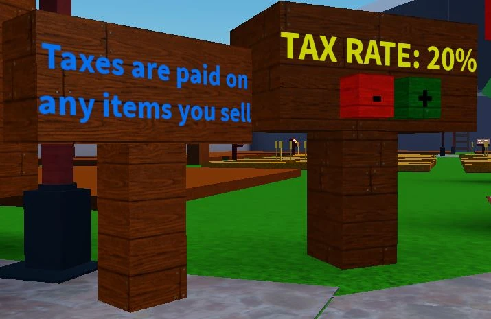Tax Rate Board | Roblox : DWARVES VS ZOMBIES Wiki | Fandom