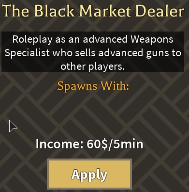 Black Market Dealer | Roblox Electric State Dark RP Wiki | Fandom